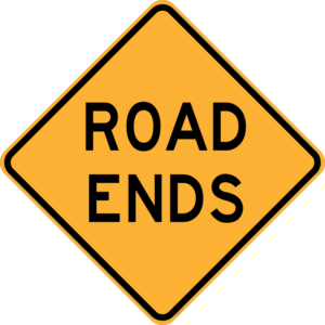 W5-18 Road Ends sign - Australian Compliant - National Traffic Signs