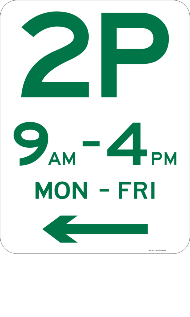 R5-2 Parking 2 Hour - Australian Compliant - National Traffic Signs