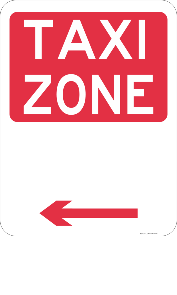 R5-21 Taxi Zone - Australian Compliant - National Traffic Signs