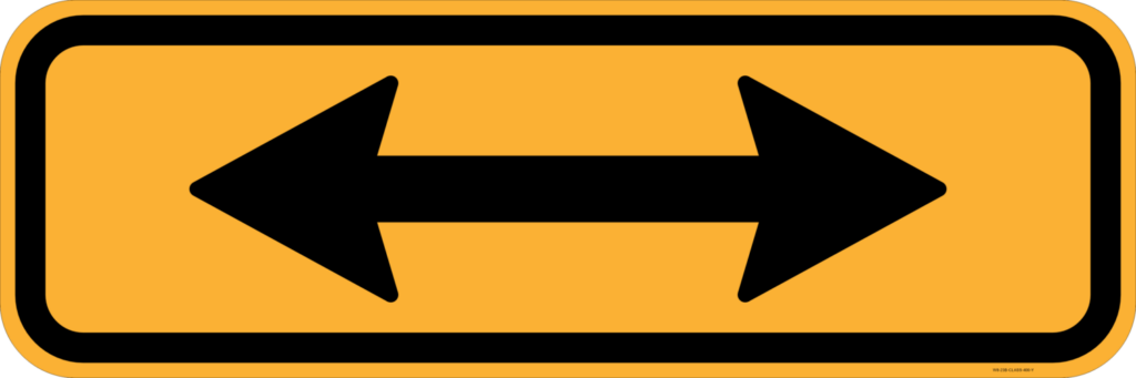 W8-2 Crossing Arrows Supplementary Sign - Australian Compliant ...